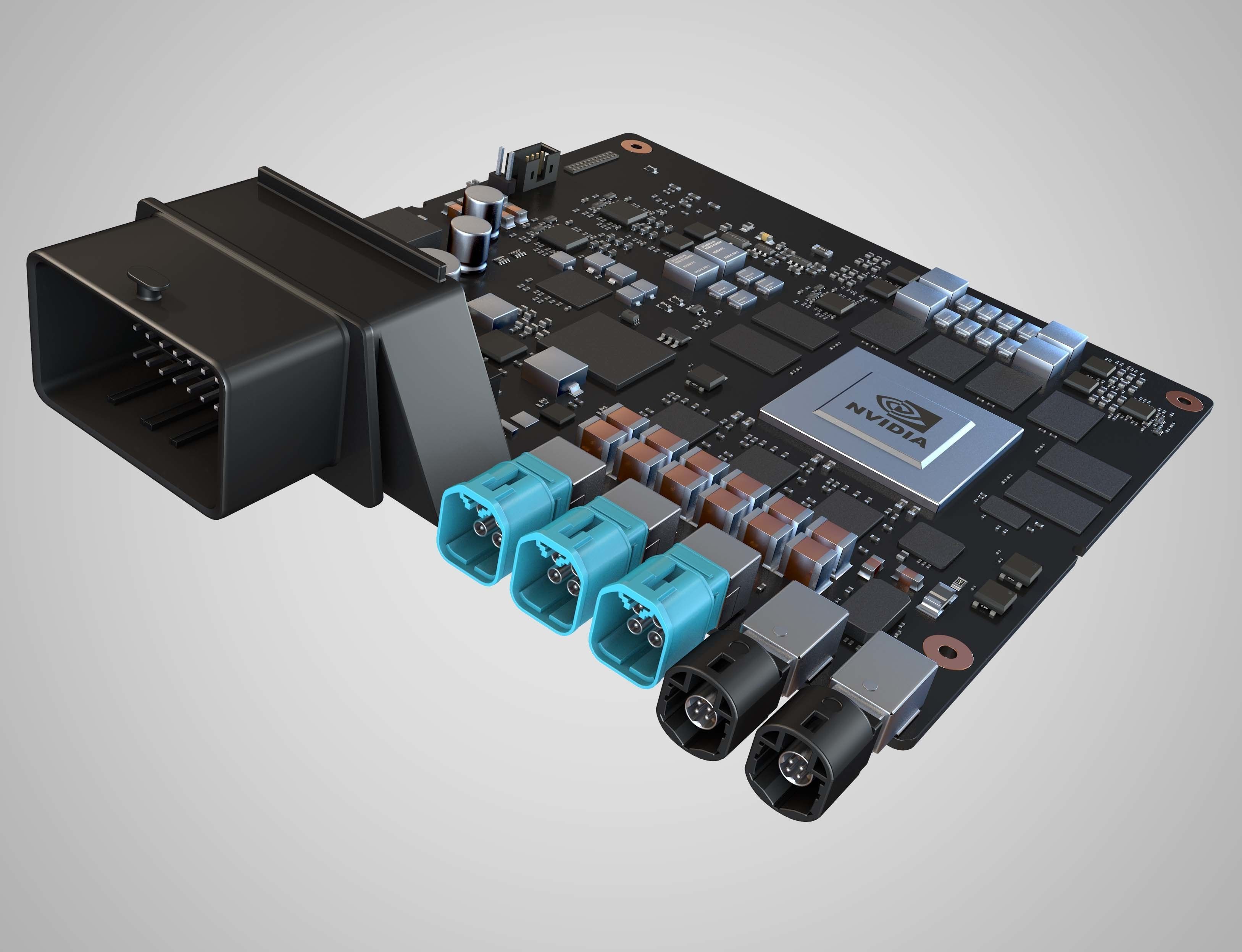 Nvidia drive px 2 xavier circuit board 3D model | CGTrader