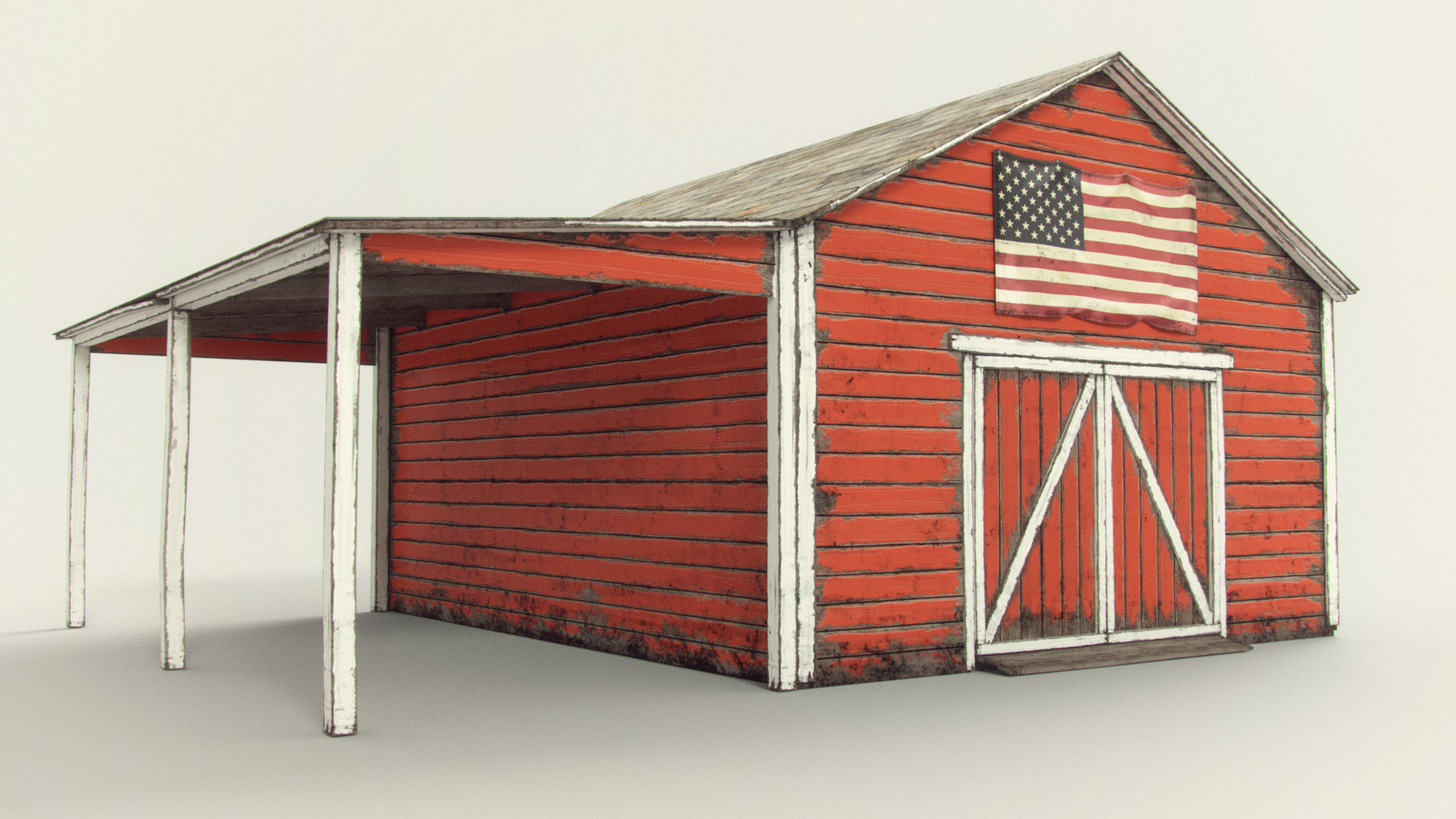 3D model Farm Barn VR / AR / low-poly | CGTrader