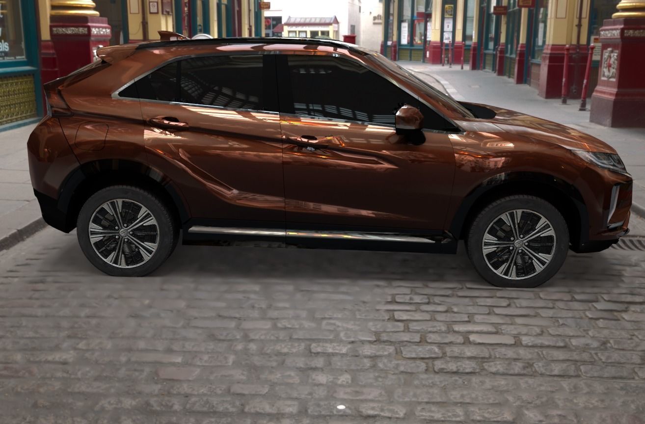mitsubishi eclipse cross brown 3D model | CGTrader