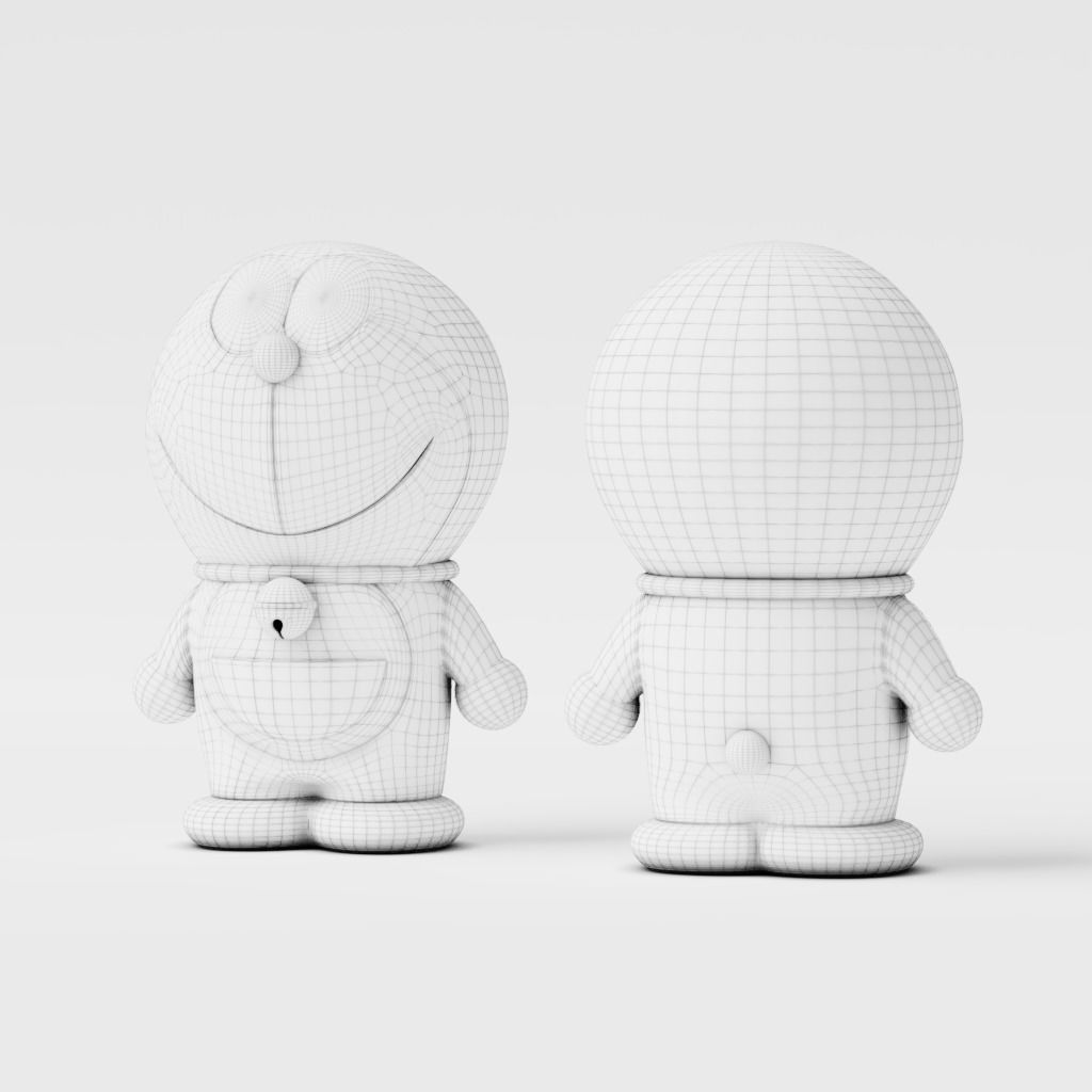 3D model Doraemon figurine VR / AR / low-poly | CGTrader