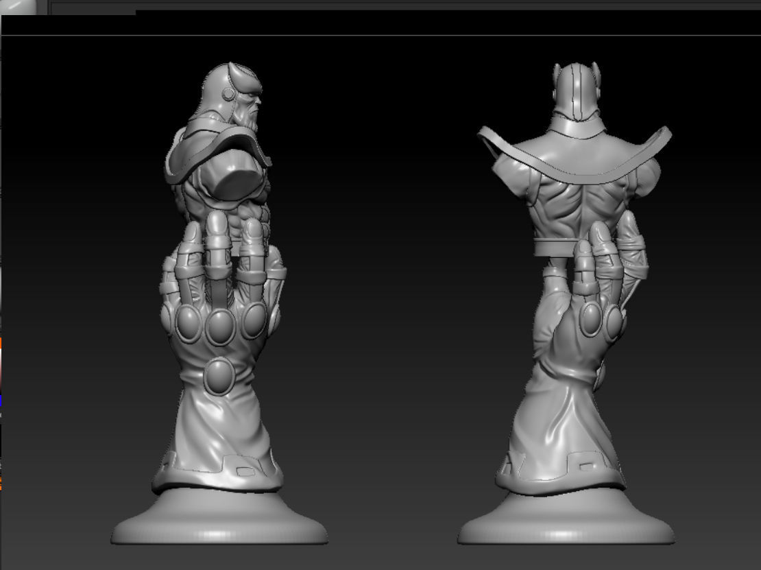 Infinite Gauntlet Thanos Bust 3D model 3D printable | CGTrader