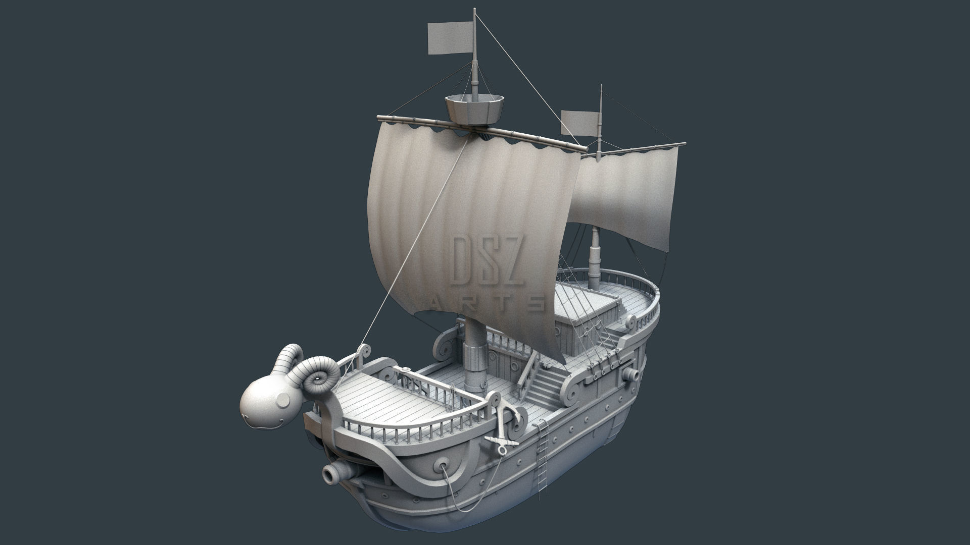 Going Merry - One Piece by DSZarts 3D model | CGTrader