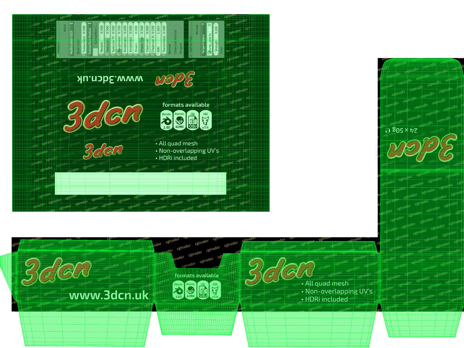 Candy bars with shelf ready display trays mars 3D model | CGTrader