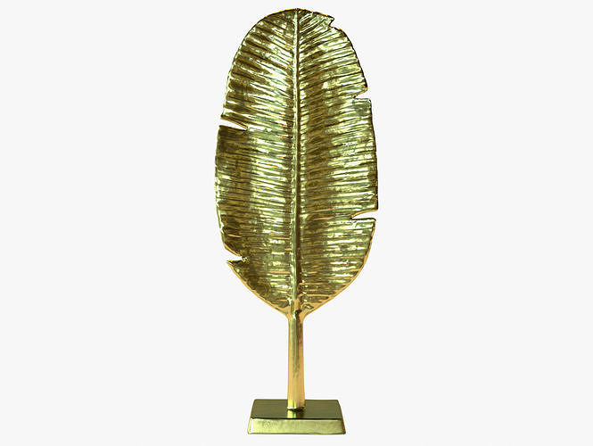 Gold Leaf Sculpture 3D model | CGTrader