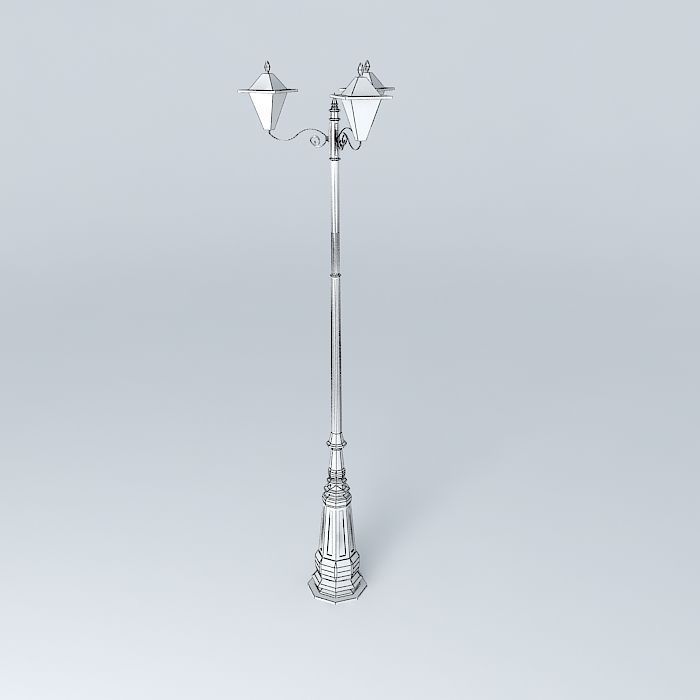Square street light1 3D model | CGTrader