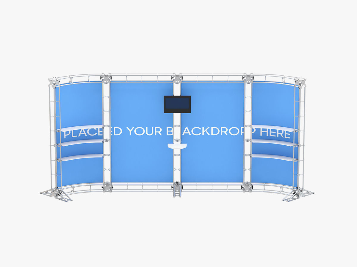 3D model Backdrop 8ft x 20ft Truss Backwall Display