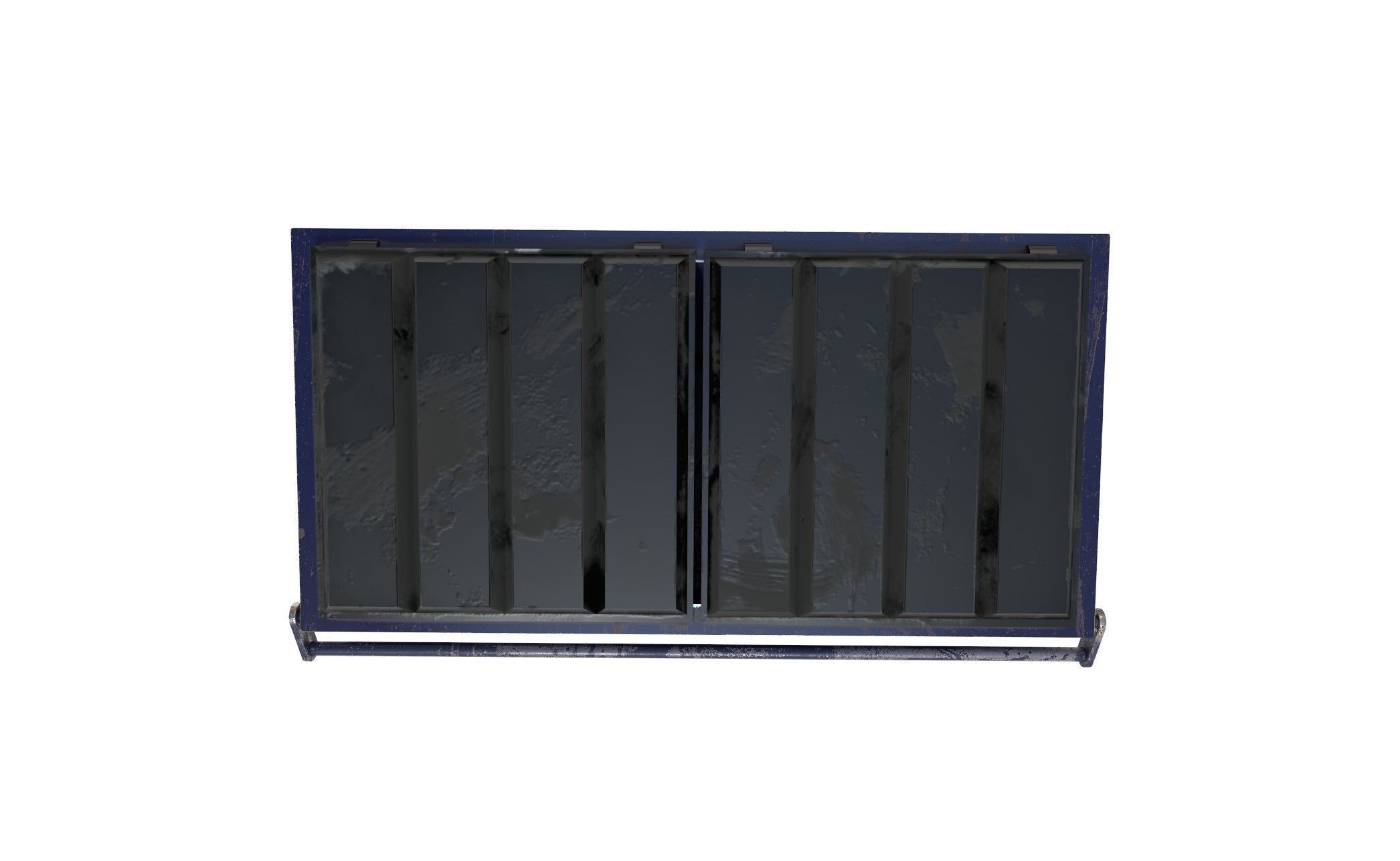 3D model Game-Ready Garbage Container with 4K-PBR Texture Set VR / AR ...