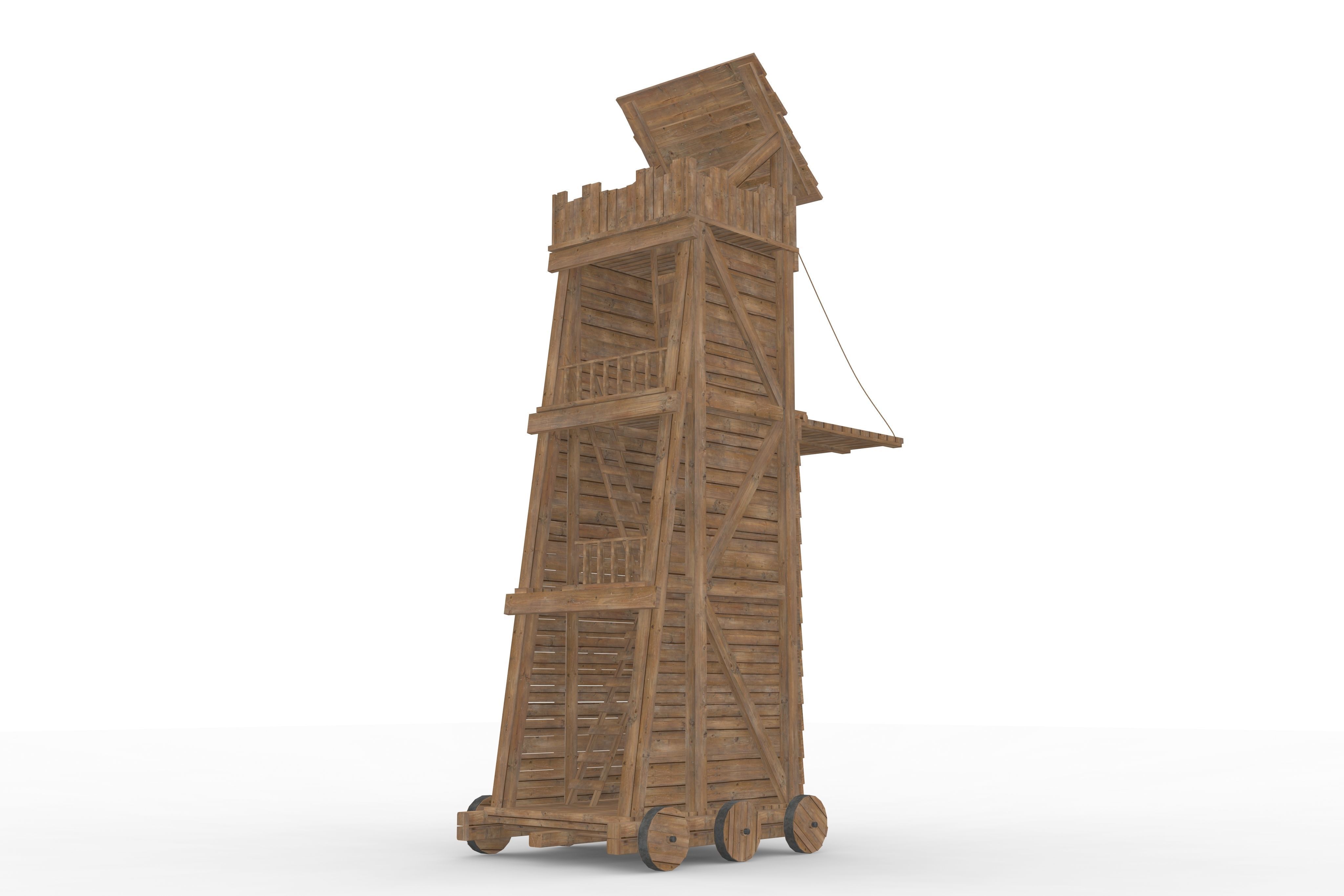 Medieval Siege Tower 3D model | CGTrader