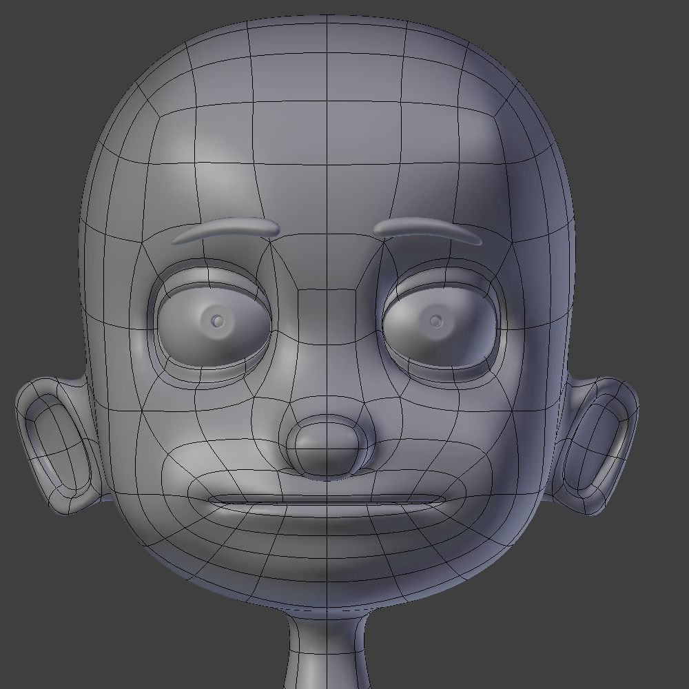 3D model Cartoon Head Sculpting Ready VR / AR / low-poly | CGTrader