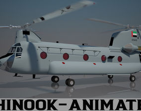 Animated Chinook 3D Models | CGTrader