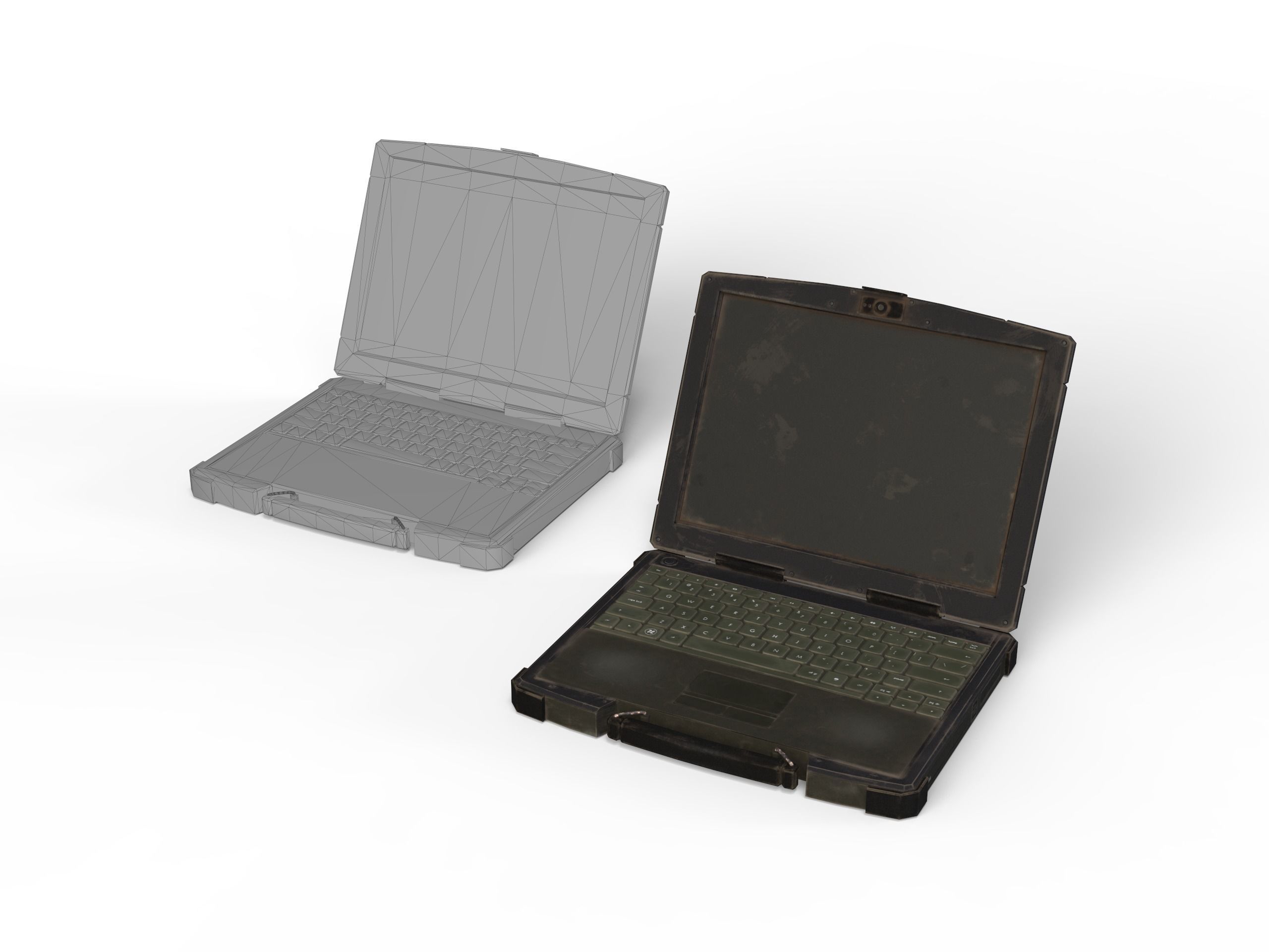 3D model Military Laptop Computer VR / AR / low-poly | CGTrader