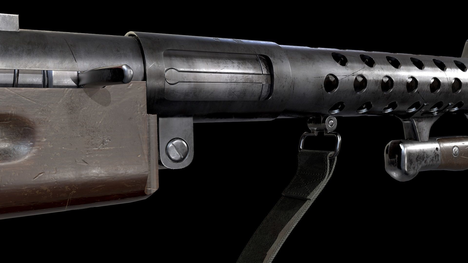 3D model Schmeisser MP-28 Rifle AAA Game Ready Weapon FPS Asset VR / AR ...