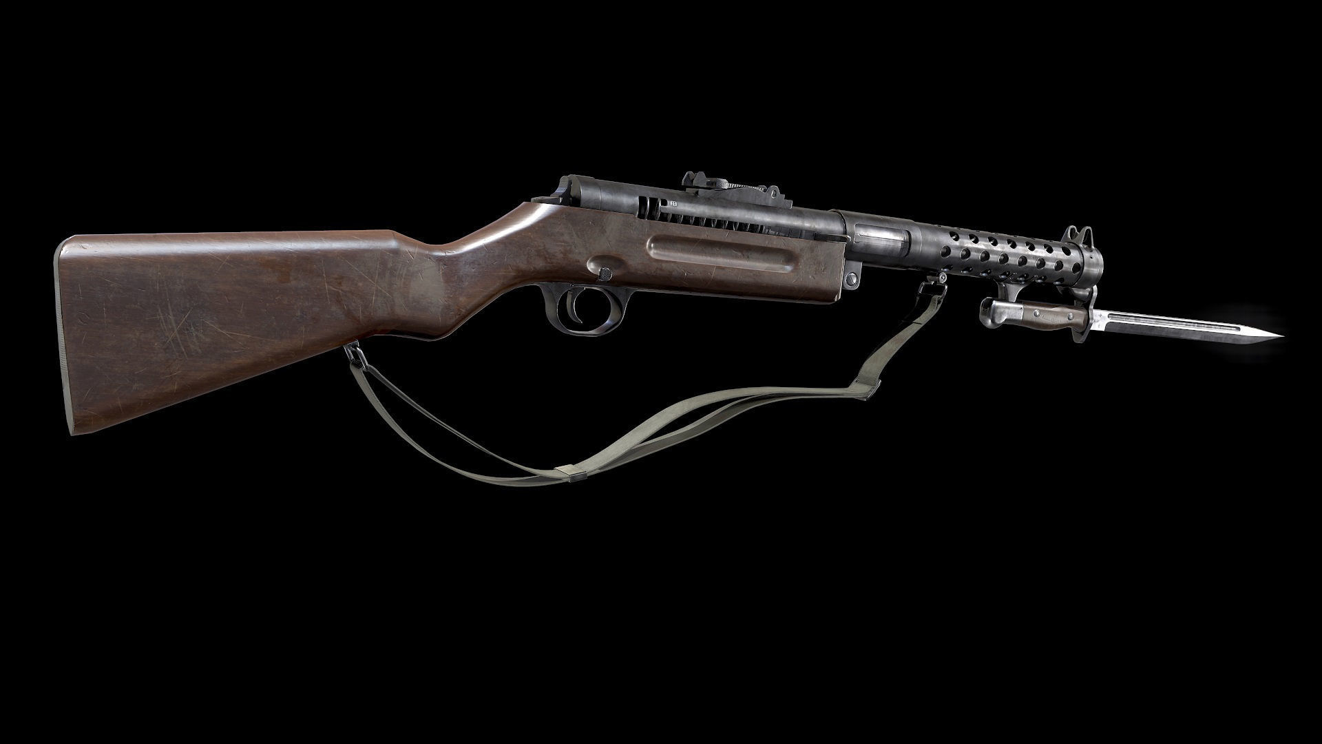 3D model Schmeisser MP-28 Rifle AAA Game Ready Weapon FPS Asset VR / AR ...