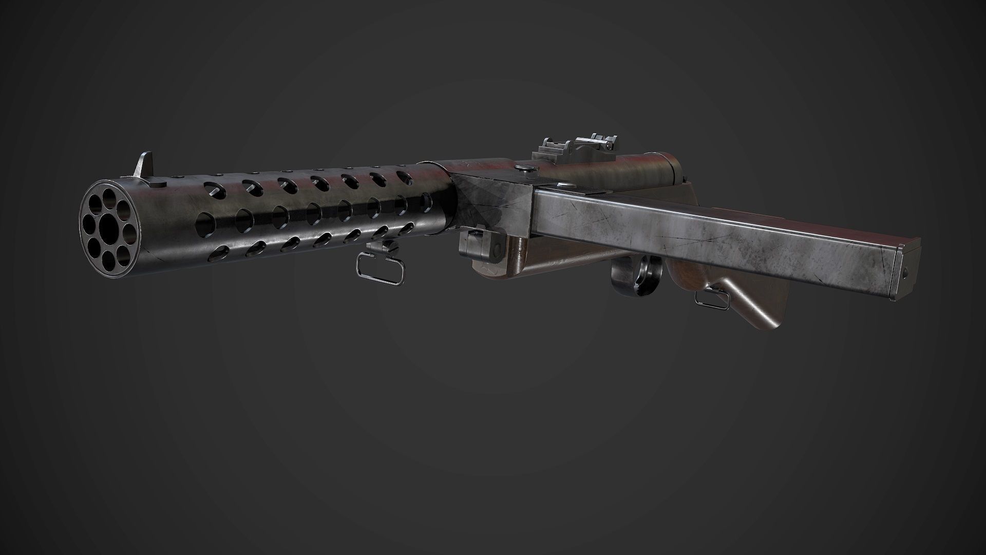 3D model Schmeisser MP-28 Rifle AAA Game Ready Weapon FPS Asset VR / AR ...