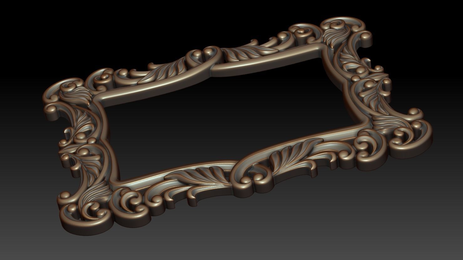 Decorative frame 8 3D model 3D printable | CGTrader