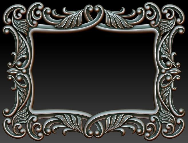 Decorative frame 8 3D model 3D printable | CGTrader
