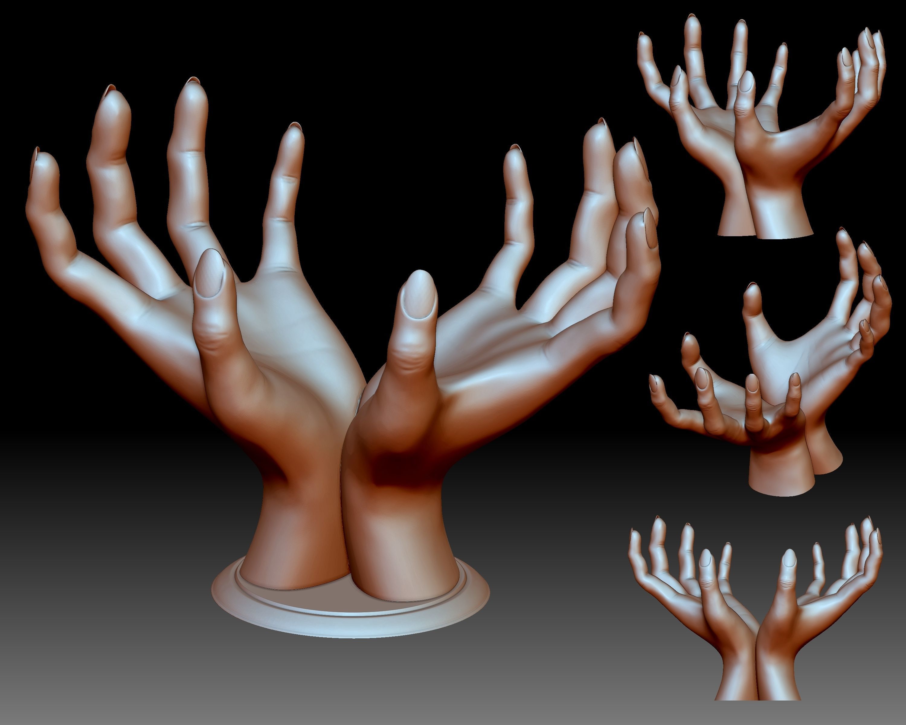 Bowl hand 3D printable gift printing idea 3D model 3D printable | CGTrader