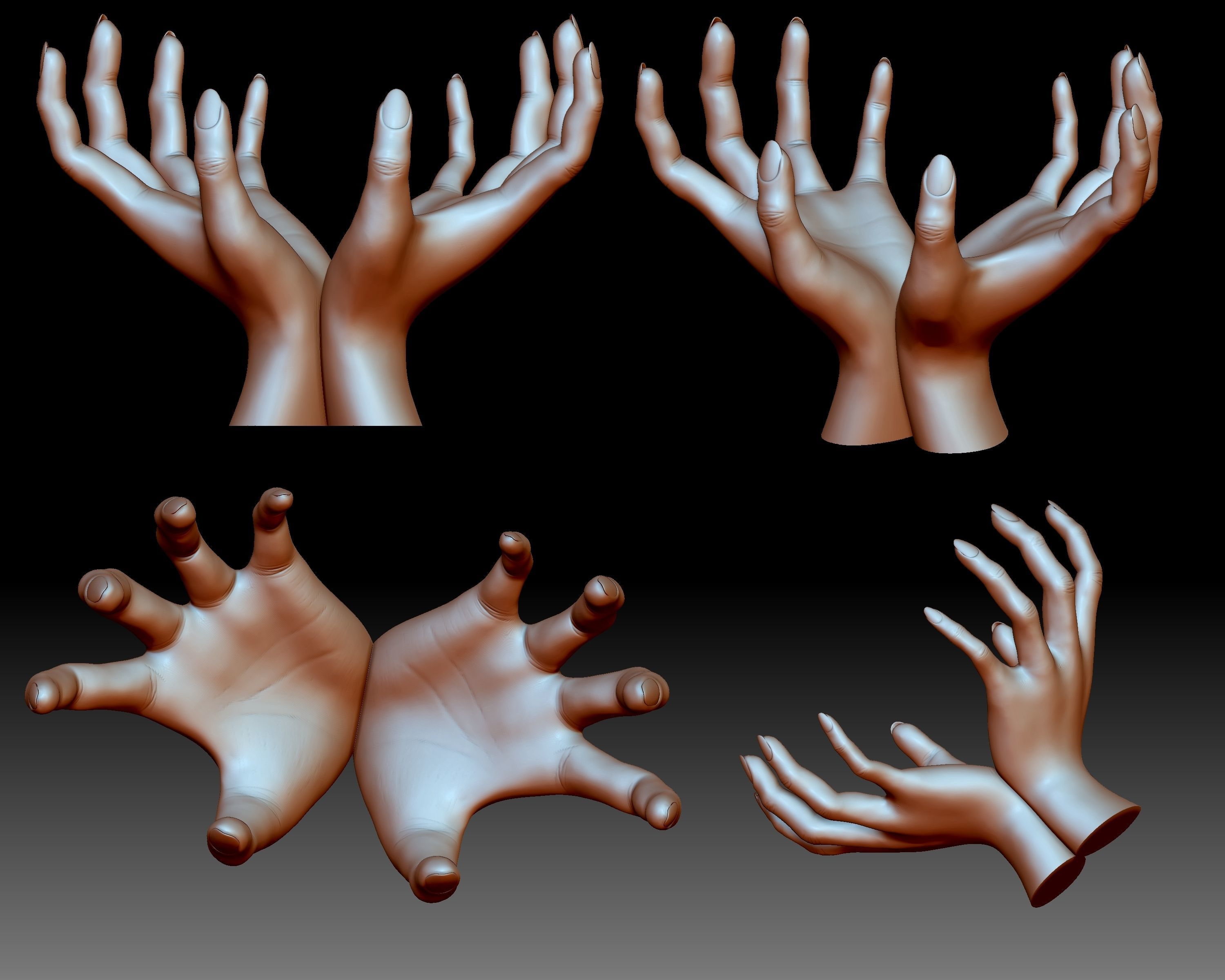 Bowl hand 3D printable gift printing idea 3D model 3D printable | CGTrader