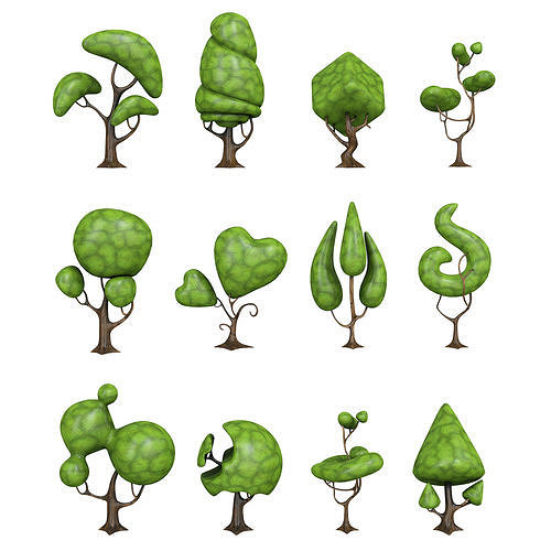 3D model creative tree for game 3d model VR / AR / low-poly | CGTrader