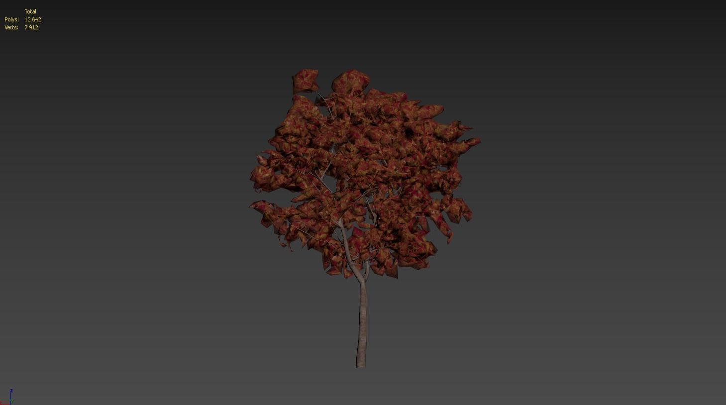 3D model Low Poly Tree Autumn Stylish VR / AR / low-poly | CGTrader
