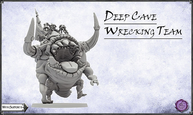 DeepCave Wrecking Team -UNIT- 28mm Miniatures 3D model 3D printable ...