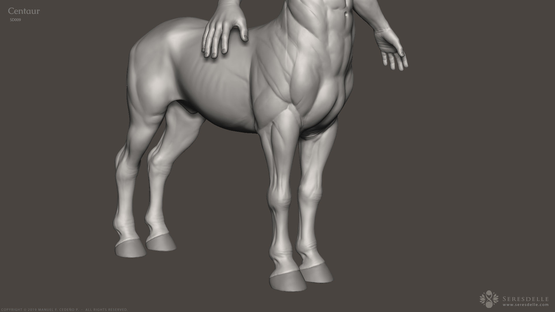 Centaur - Highpoly Sculpture 3D model | CGTrader