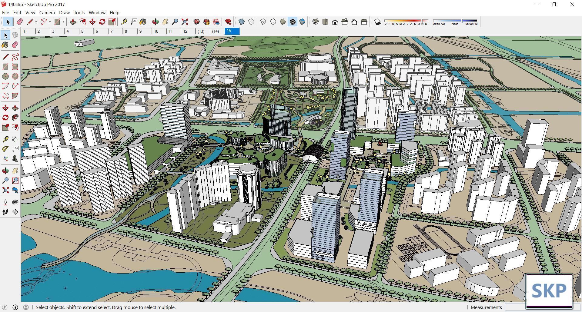 Sketchup 140 - City 3D model | CGTrader