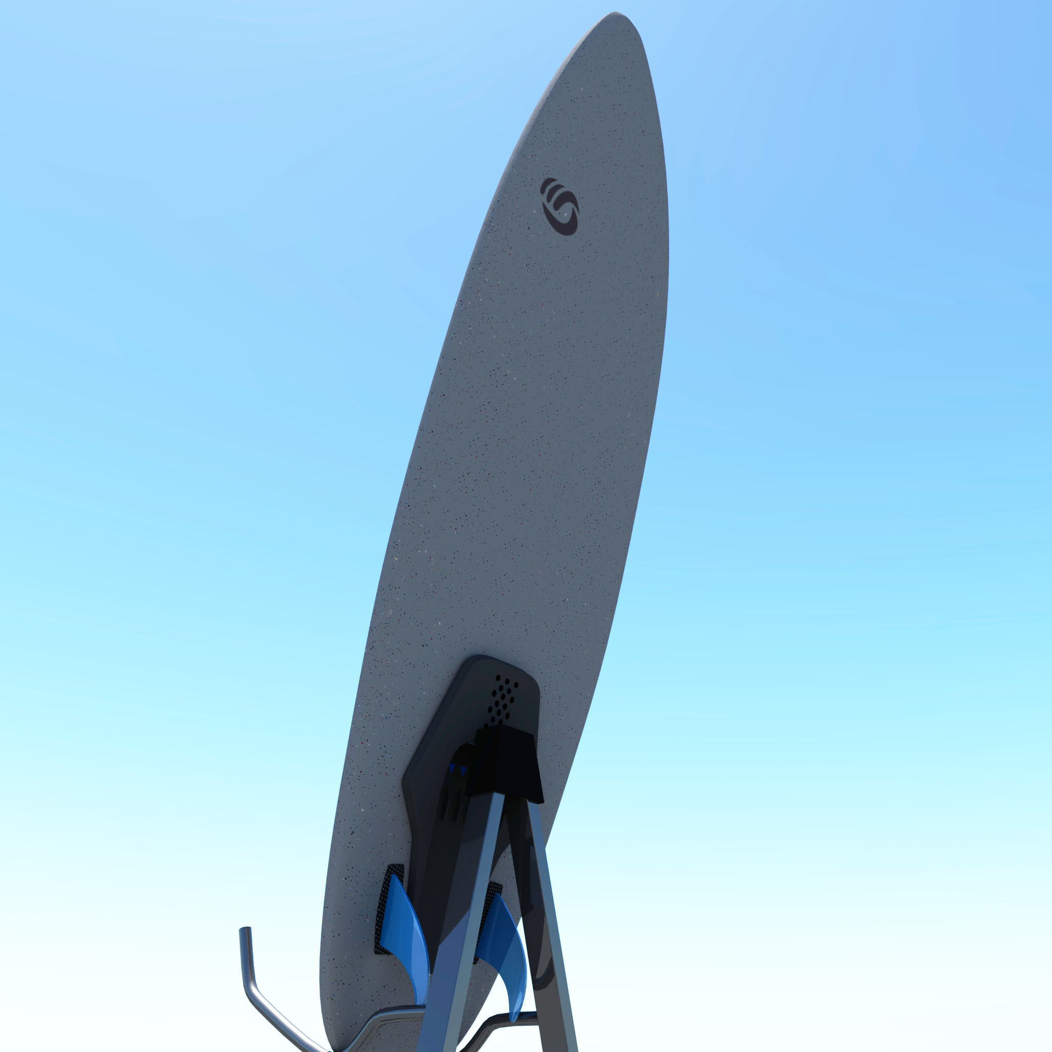 3D model powered surfboard VR / AR / low-poly | CGTrader