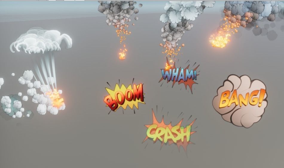 Comics VFX kitbash 3D model | CGTrader