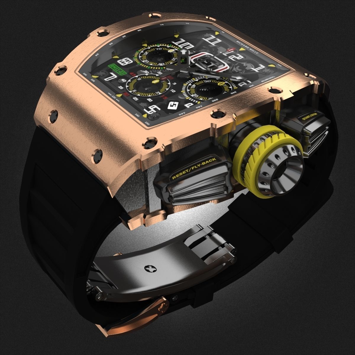 Richard Mille RM 11-03 watch 3D model | CGTrader