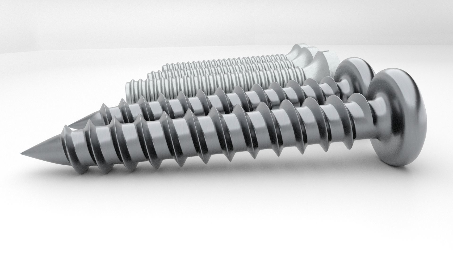 3D model Screws and Bolts VR / AR / low-poly | CGTrader