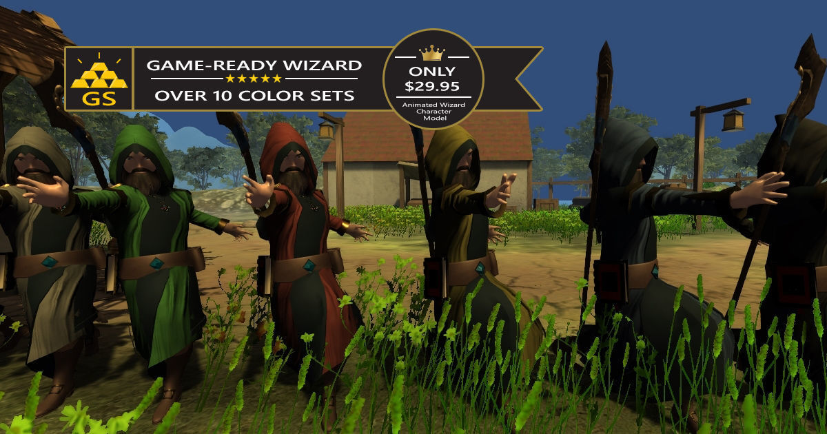 RPG Characters Pack 3D model rigged | CGTrader