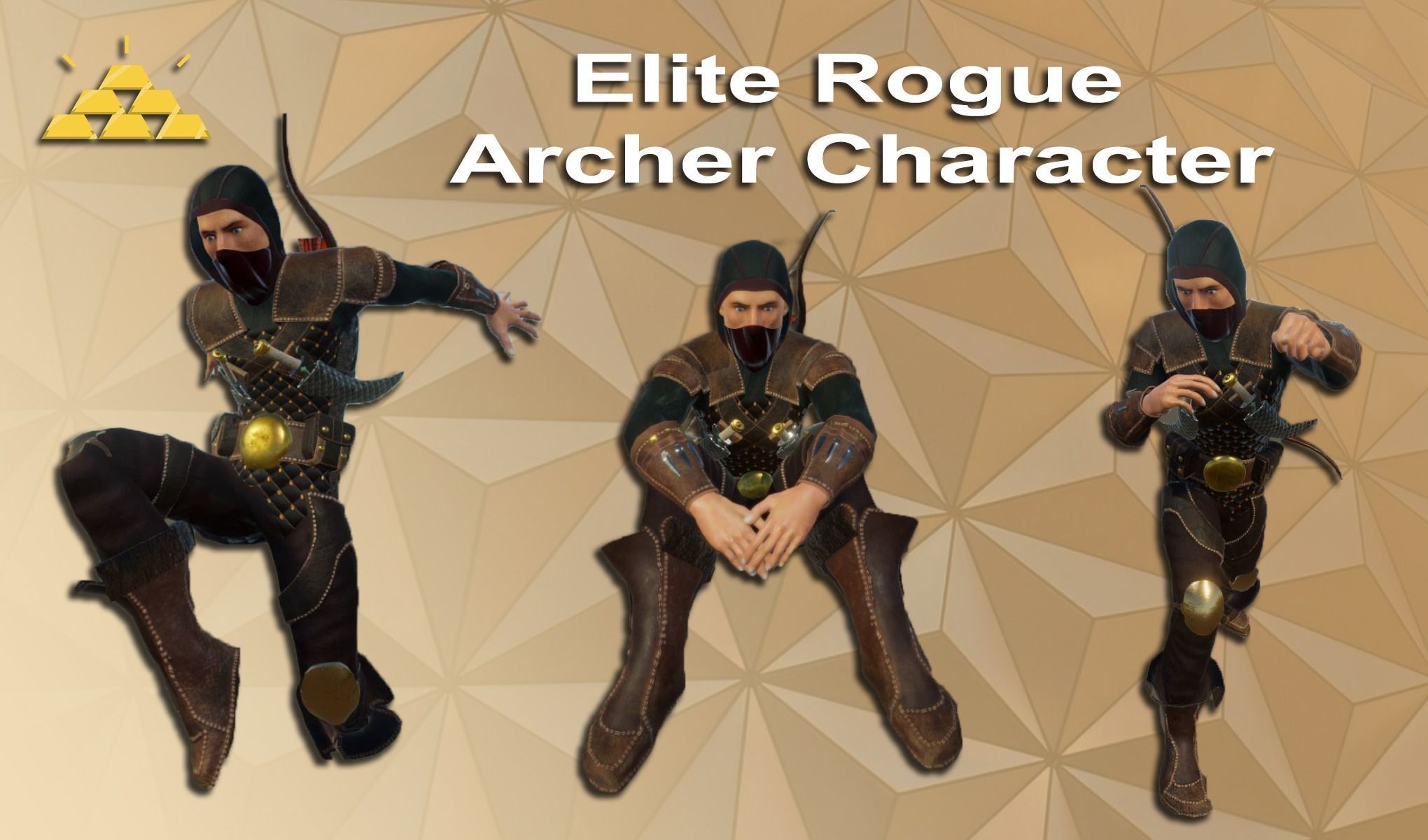 RPG Characters Pack 3D model rigged | CGTrader
