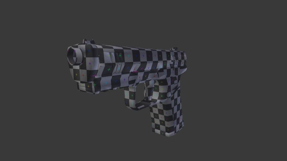 3D model CanikTP9 checkered gun VR / AR / low-poly | CGTrader