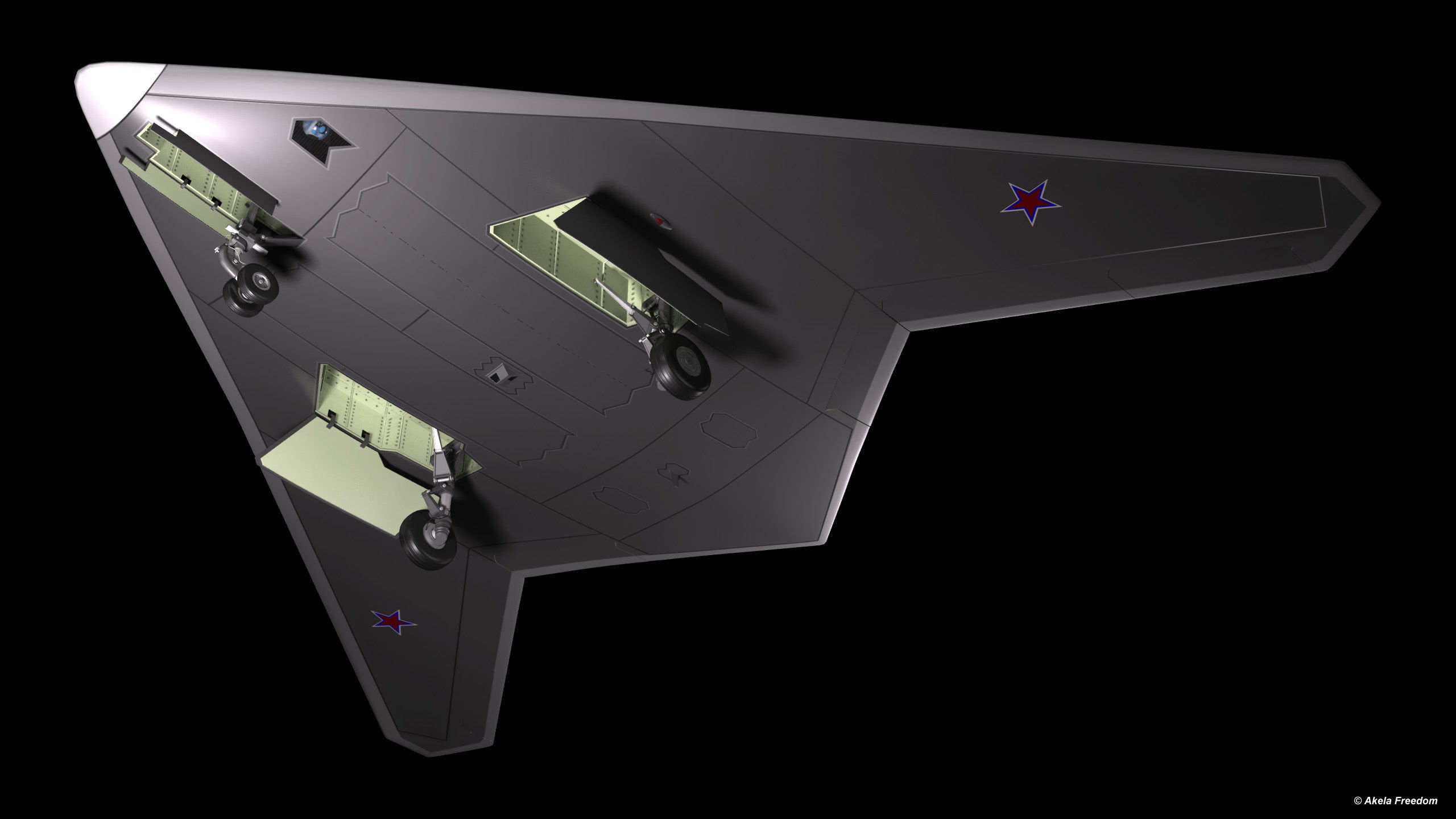 Sukhoi S-70 Hunter in Future 3D model animated | CGTrader