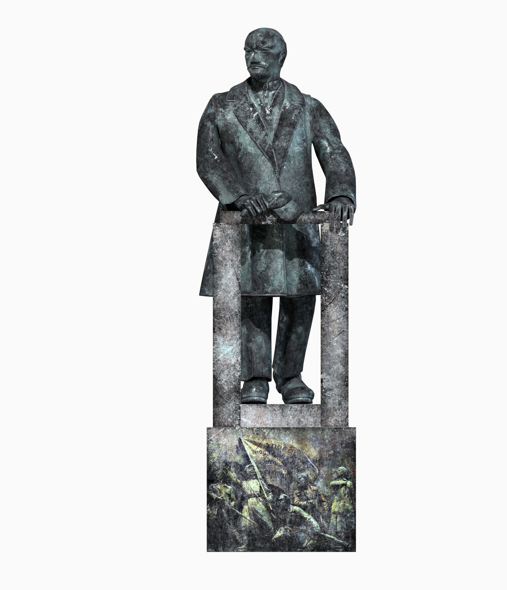 3D model Lenin statue VR / AR / low-poly | CGTrader