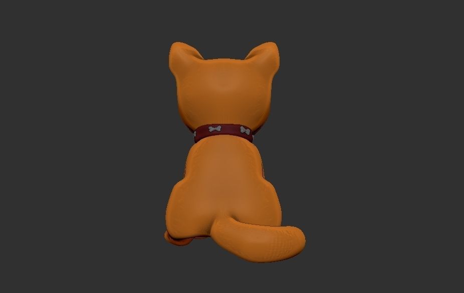 chibi dog 3D model 3D printable | CGTrader