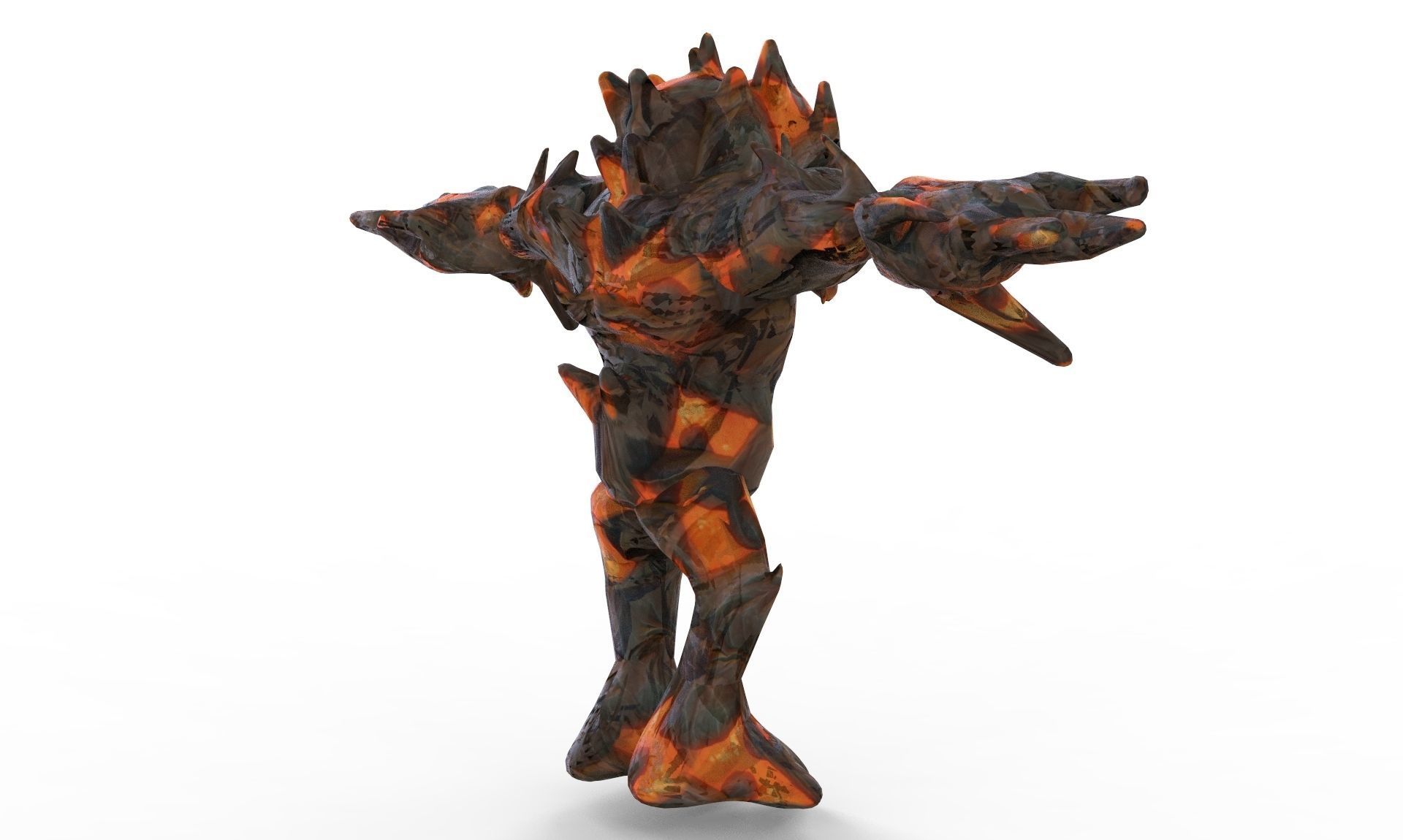 3D model Magma Monster VR / AR / low-poly | CGTrader