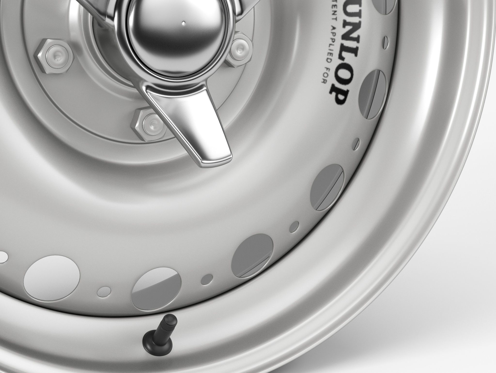 Dunlop D-Type Wheel 3D model | CGTrader