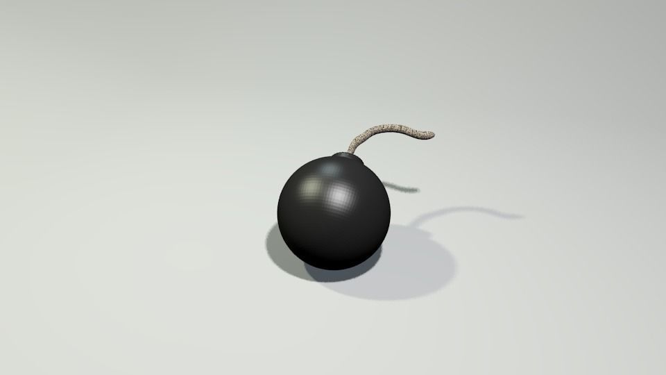 Pirate bomb free VR / AR / low-poly 3D model | CGTrader