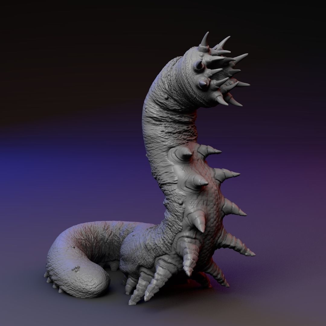 Carrion Eater - Carrion Crawler 3D model 3D printable | CGTrader
