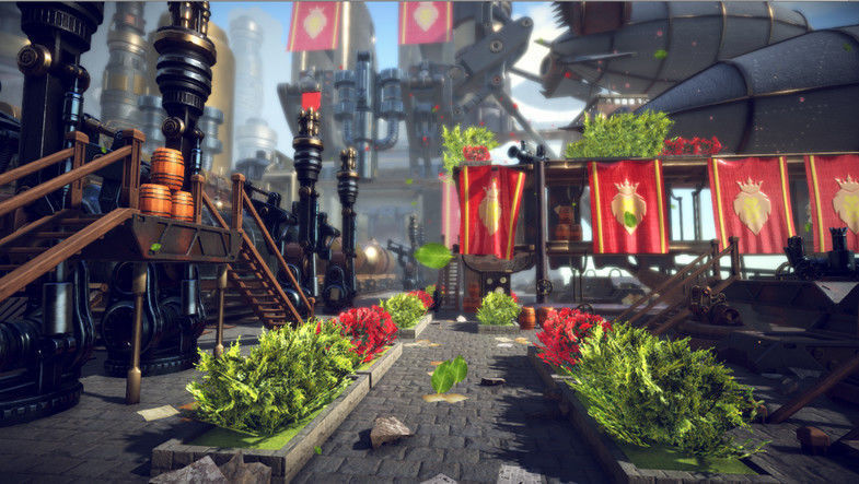 Fantasy Steampunk sky city Kitbash 3D model | CGTrader