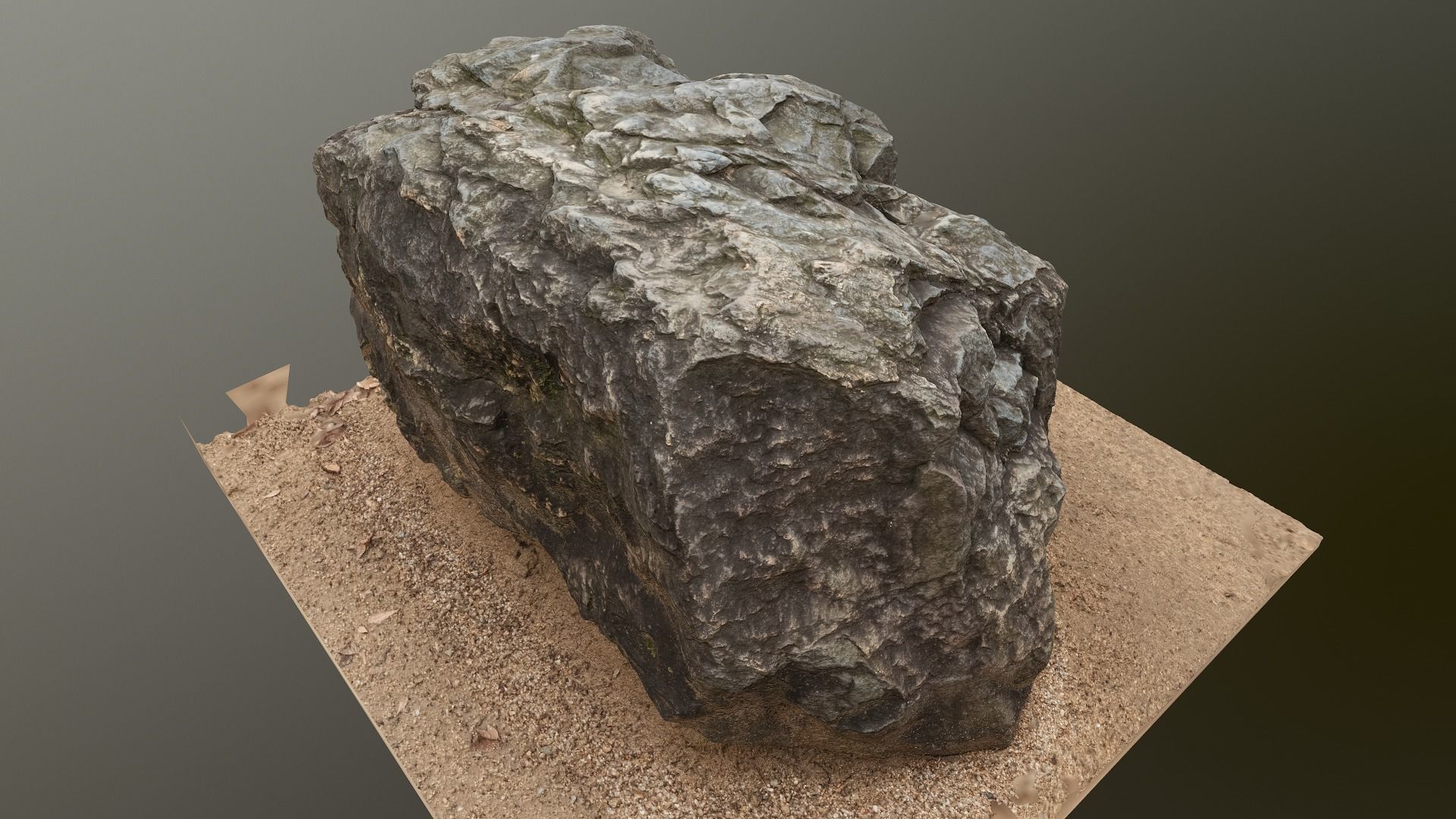 Photoscan Rock 0001 only HighPoly Mesh 16K Texture 3D model | CGTrader