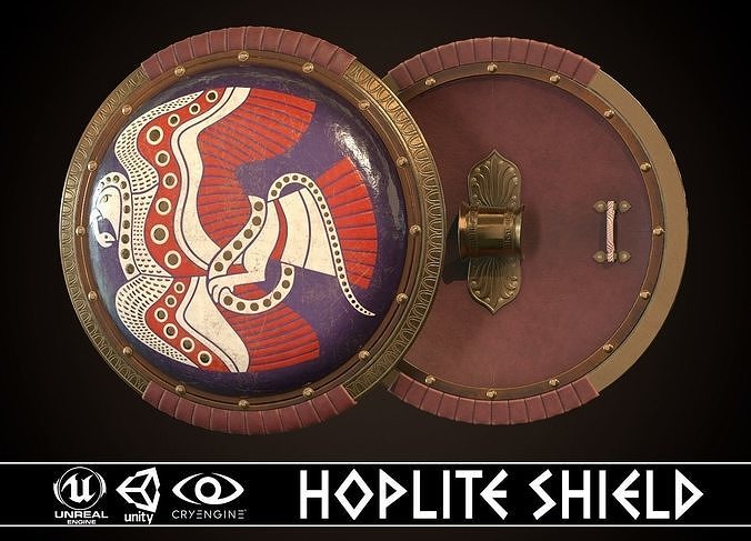 3D model Hoplite Shield Bird VR / AR / low-poly | CGTrader