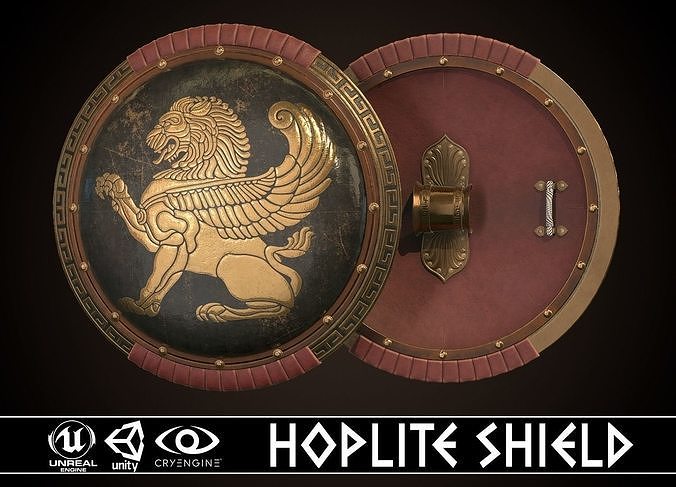 3D model Hoplite Shield Gryphon VR / AR / low-poly | CGTrader