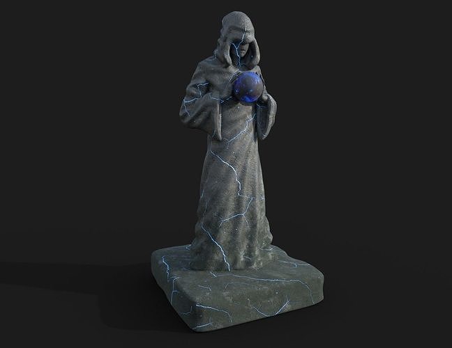 3D model statue game asset for unity VR / AR / low-poly | CGTrader