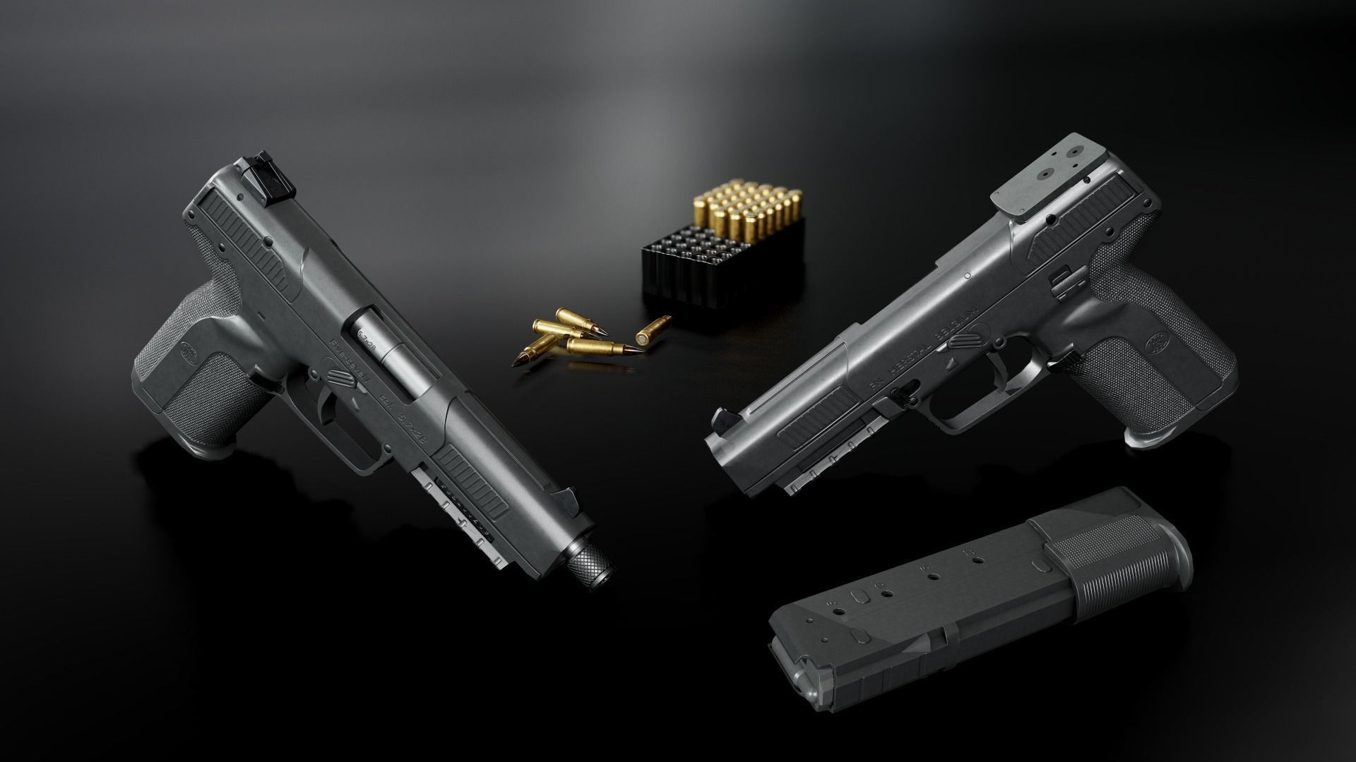 3D model FN Five-Seven MK2 Handgun VR / AR / low-poly | CGTrader