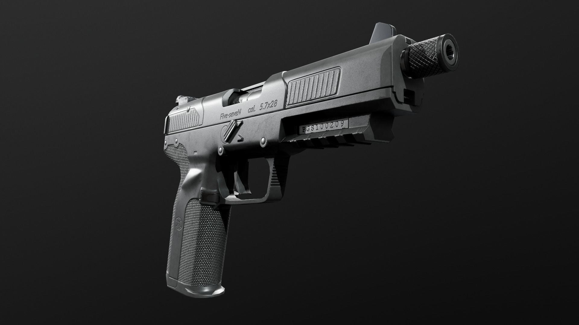 3D model FN Five-Seven MK2 Handgun VR / AR / low-poly | CGTrader