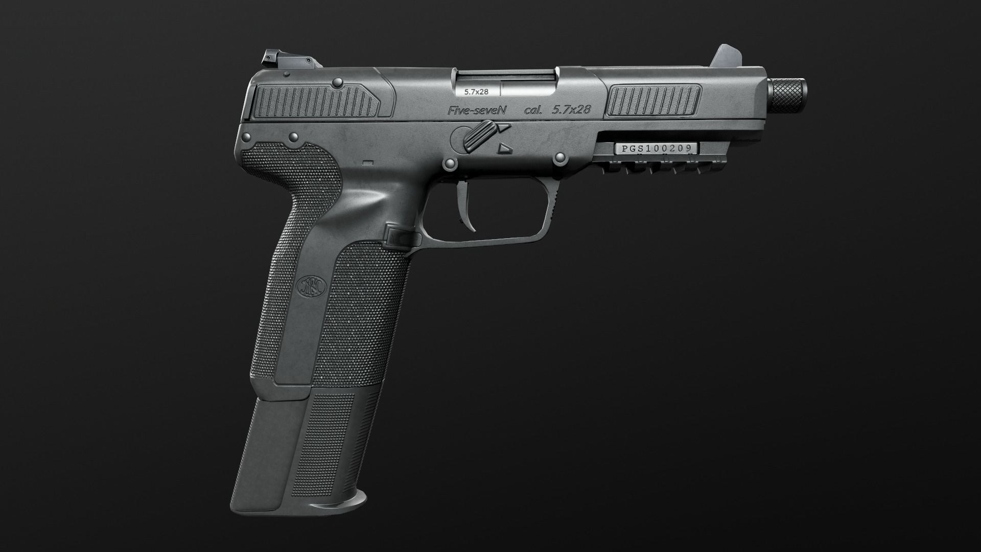 3D model FN Five-Seven MK2 Handgun VR / AR / low-poly | CGTrader