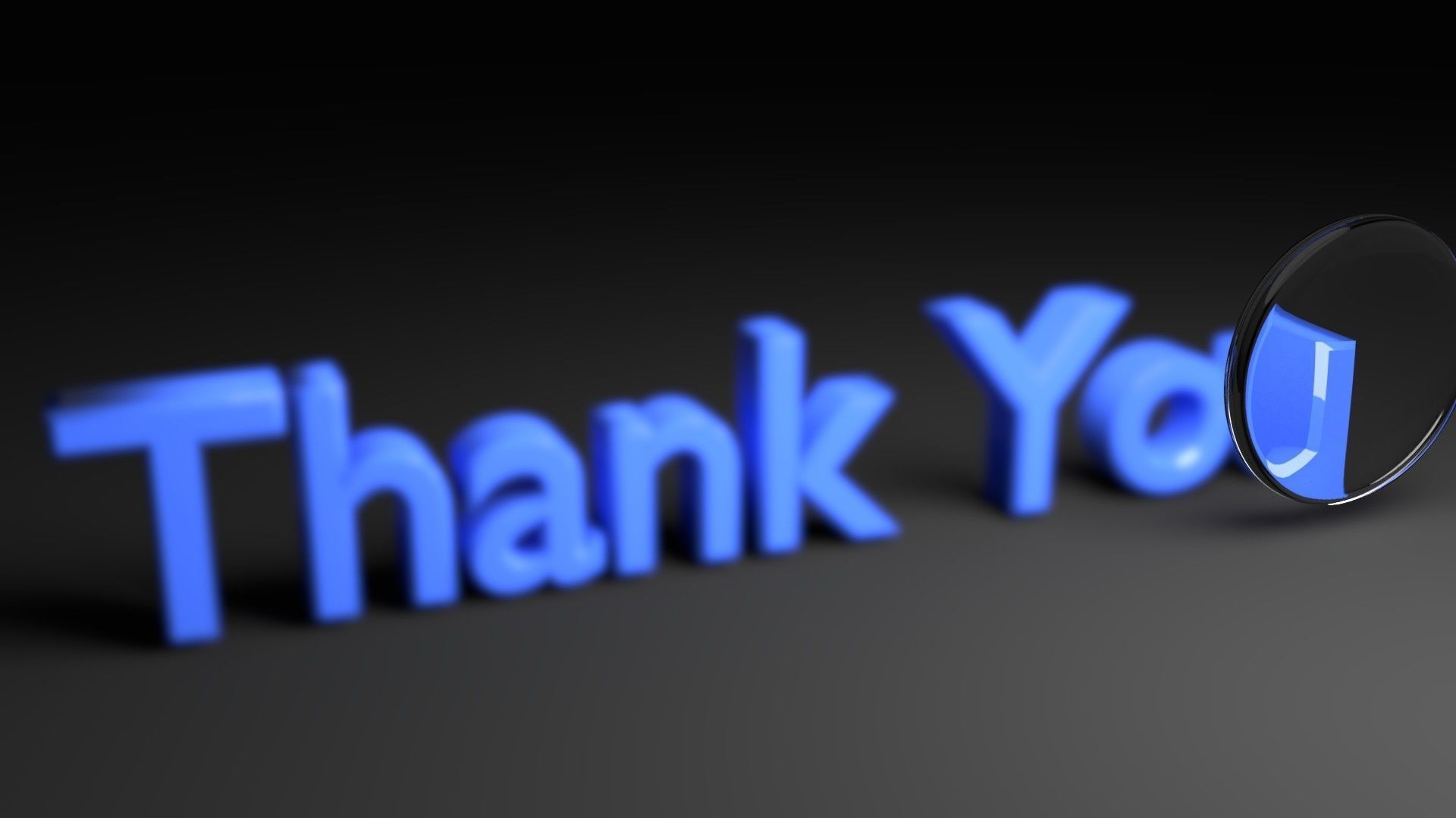 Focused Thank You Text Animation 3D model animated | CGTrader